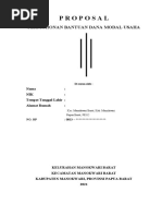 Proposal Pengajuan Umkm | PDF