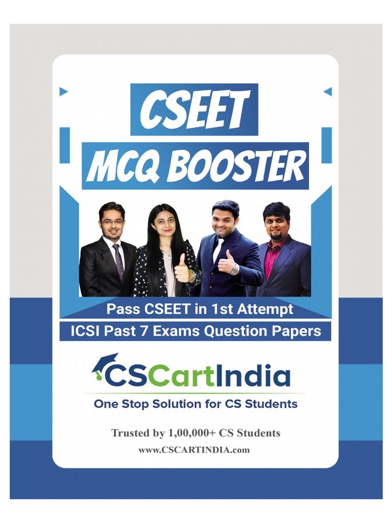 CSEET MCQ Booster ICSI Question Papers For May 2023 | PDF