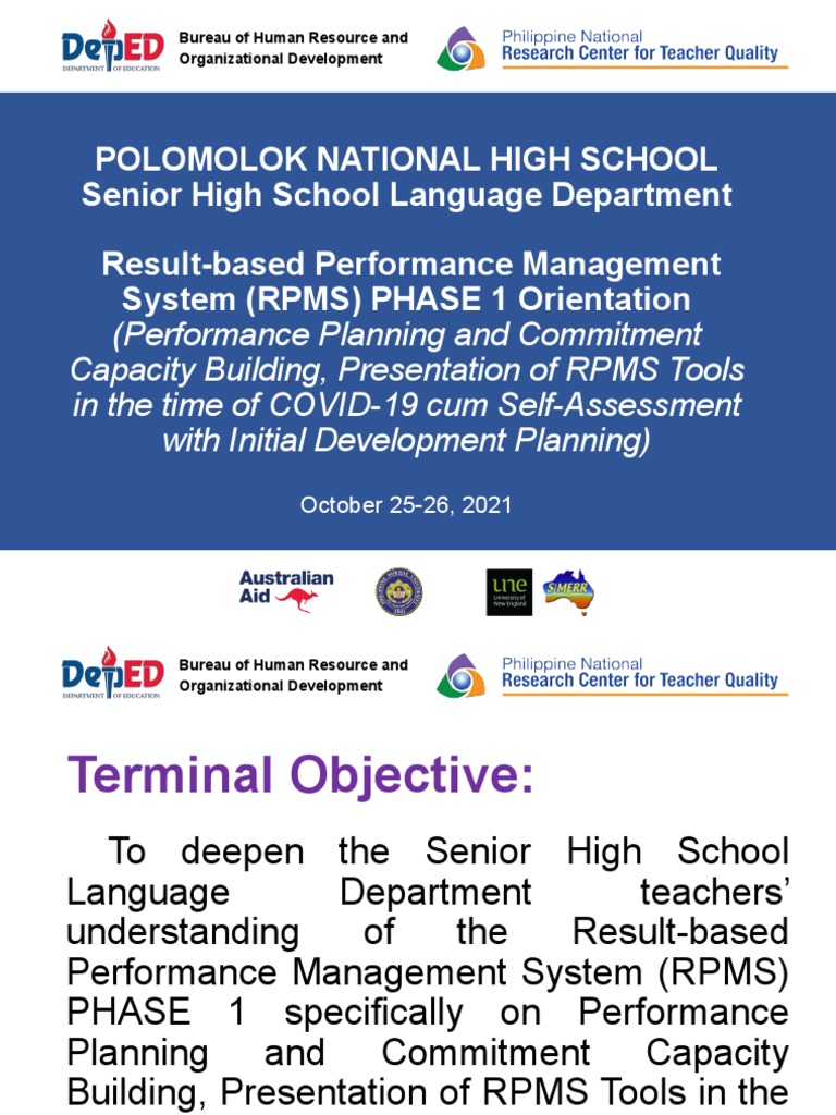 Rpms Cycle PPT 1 | PDF | Teachers | Educational Technology