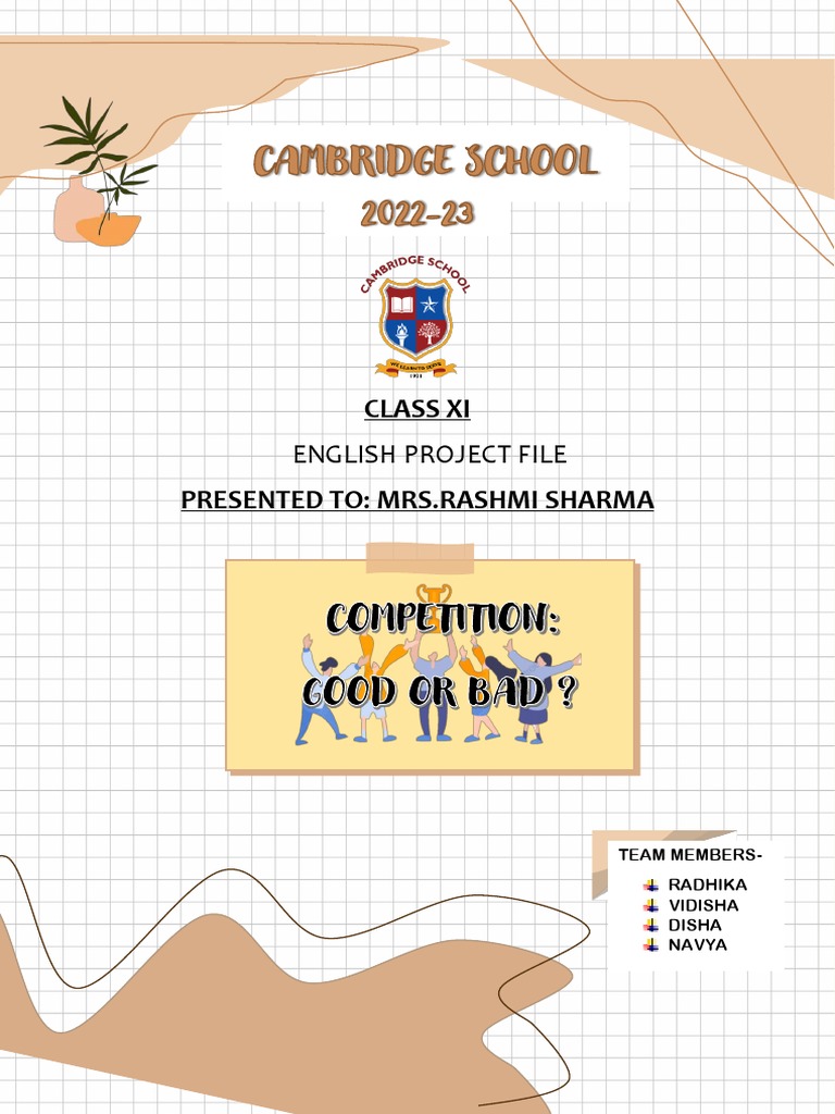 English Project 1 | PDF | Competition | Psychological Resilience
