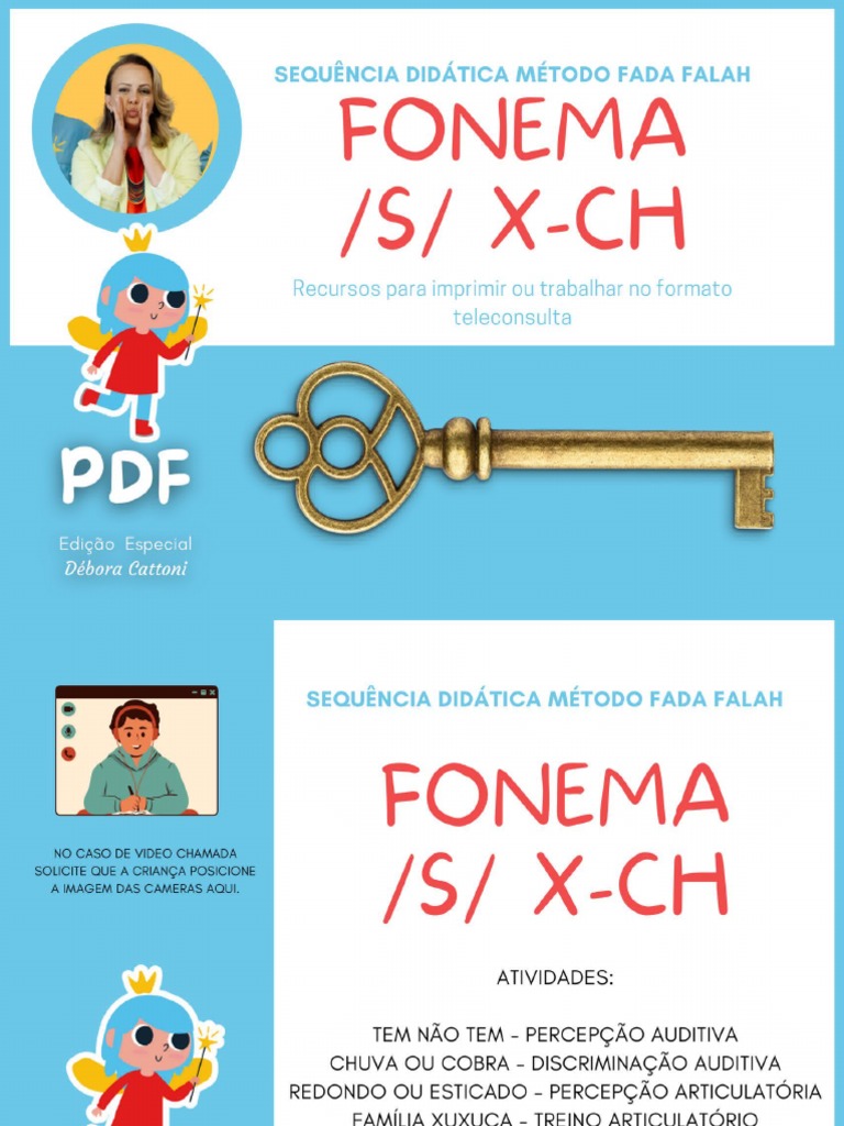 Sequencia Didatica Fonema S CH X Debora Cattoni 1 | PDF