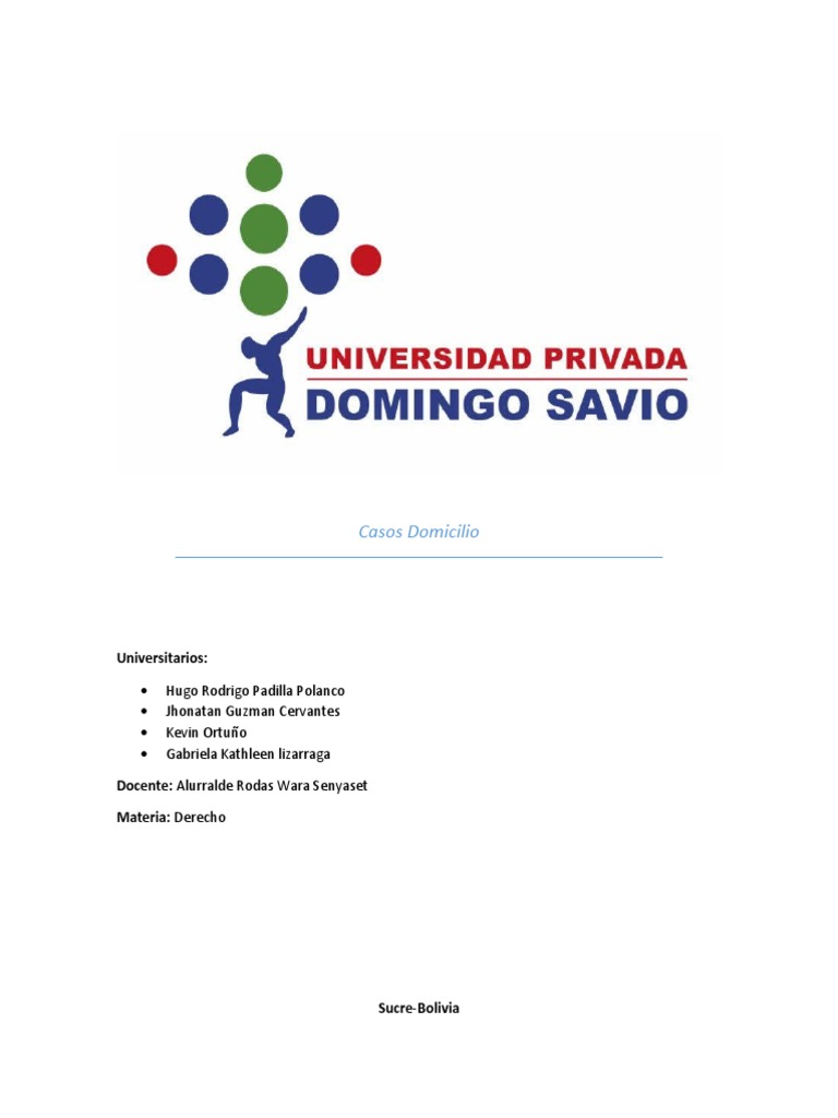 Casos domicilio RRR | PDF | Bolivia | Justicia