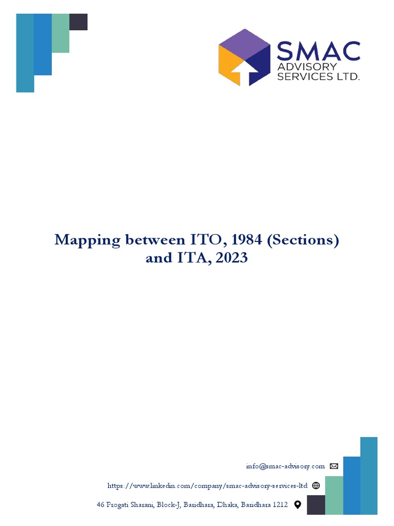 Mapping of ITO 1984 & ITA 2023 | PDF