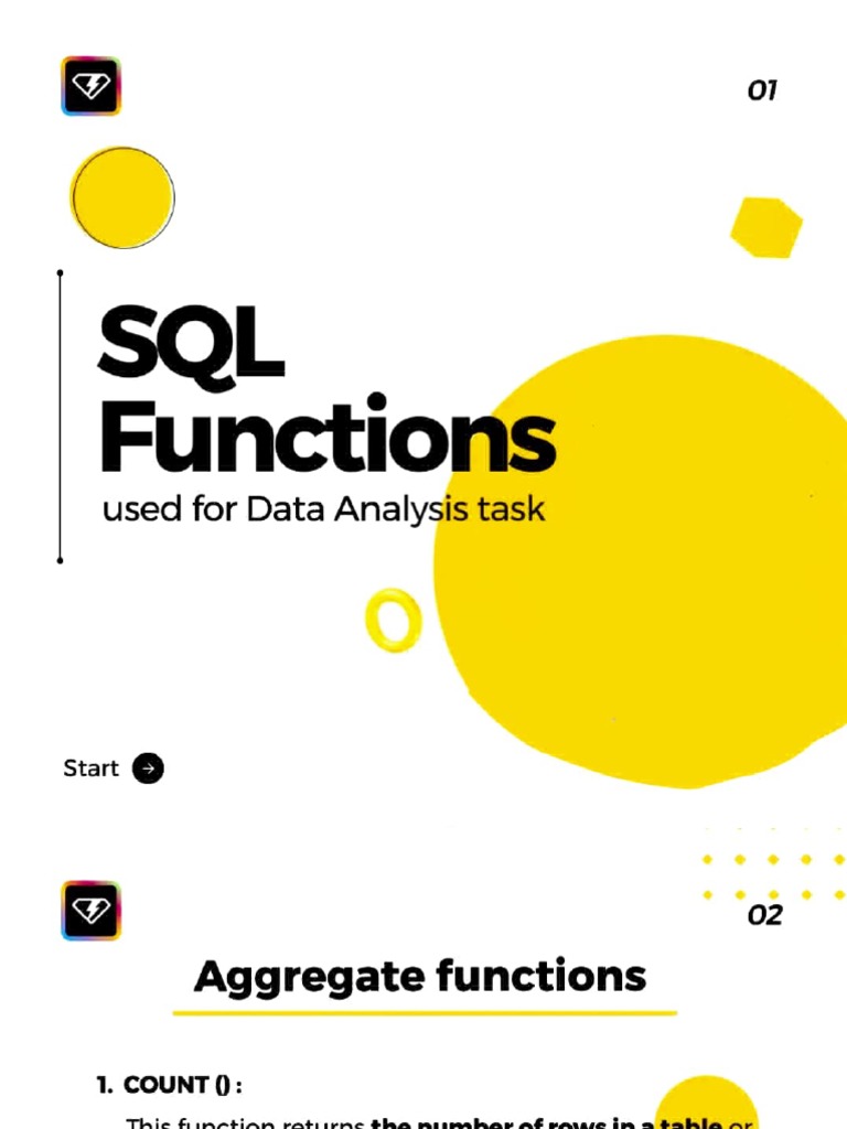 Some Sql Functions Pdf String Computer Science Data Management 