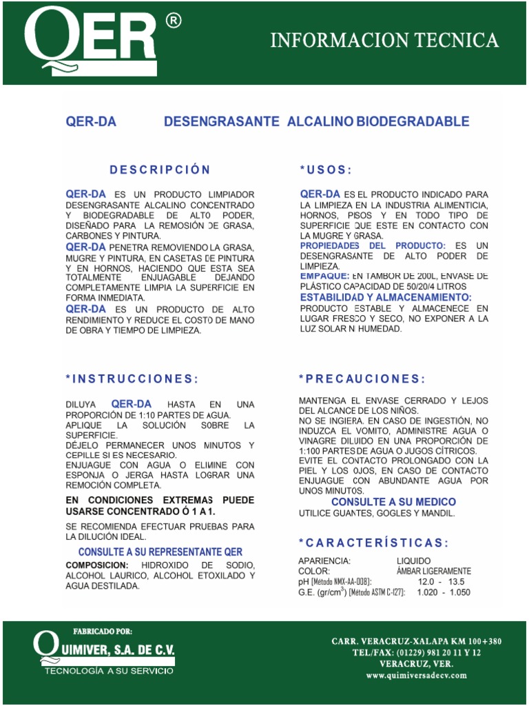 Qer - Da Ficha Tecnica | PDF