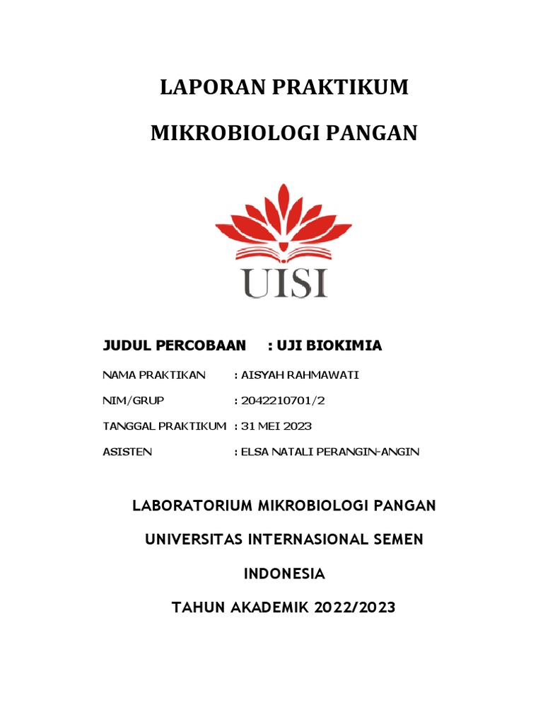 Laporan Uji Biokimia Pangan | PDF