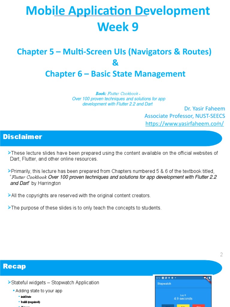W9 - Forms-HandlingLarge Datasets - Handling Multiple UIs | PDF | Login | Mobile App