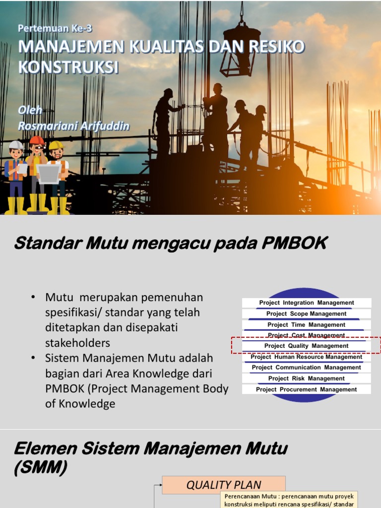 Manajemen Kualitas Dan Resiko Konstruksi | PDF | Teknologi & Rekayasa | Komputer