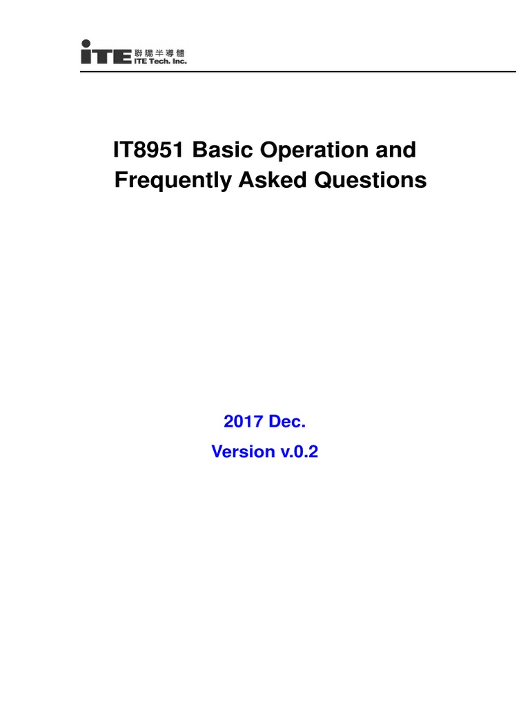 It8951 Usb Faq | Download Free PDF | Usb | Android (Operating System)