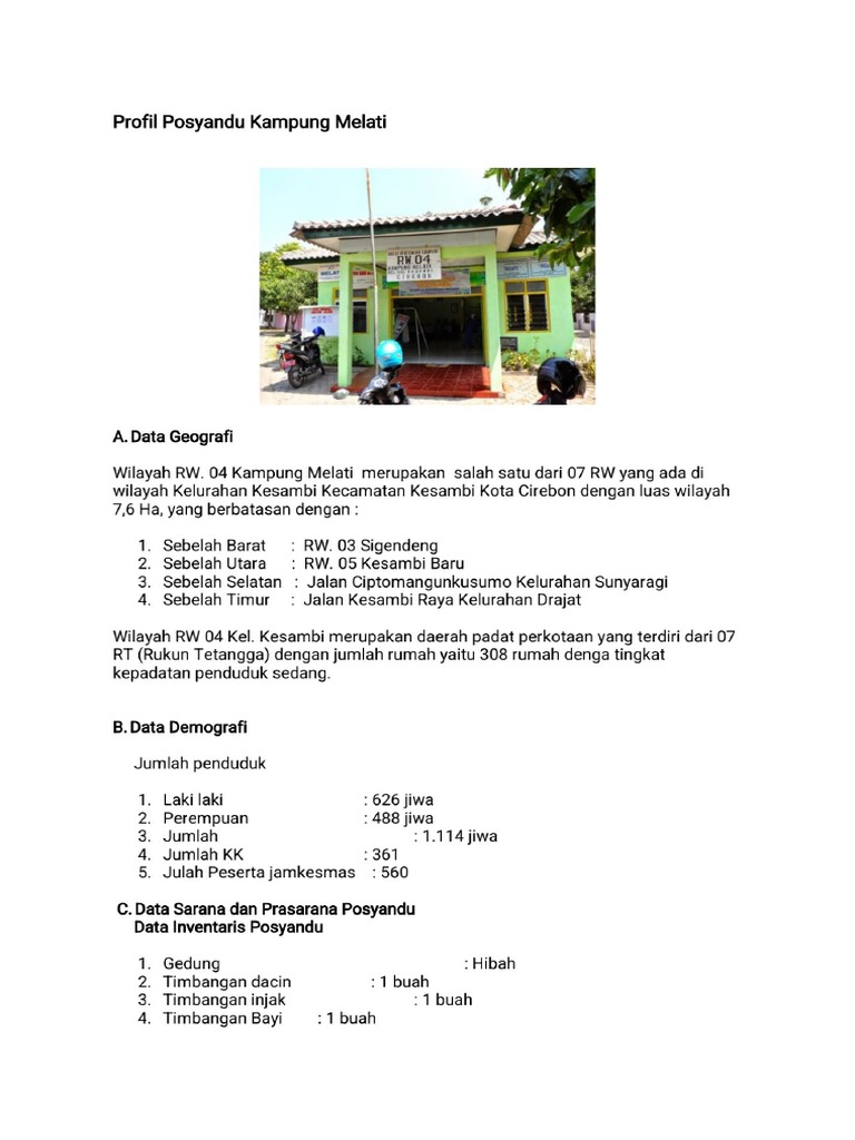 Profil Posyandu 2 | PDF