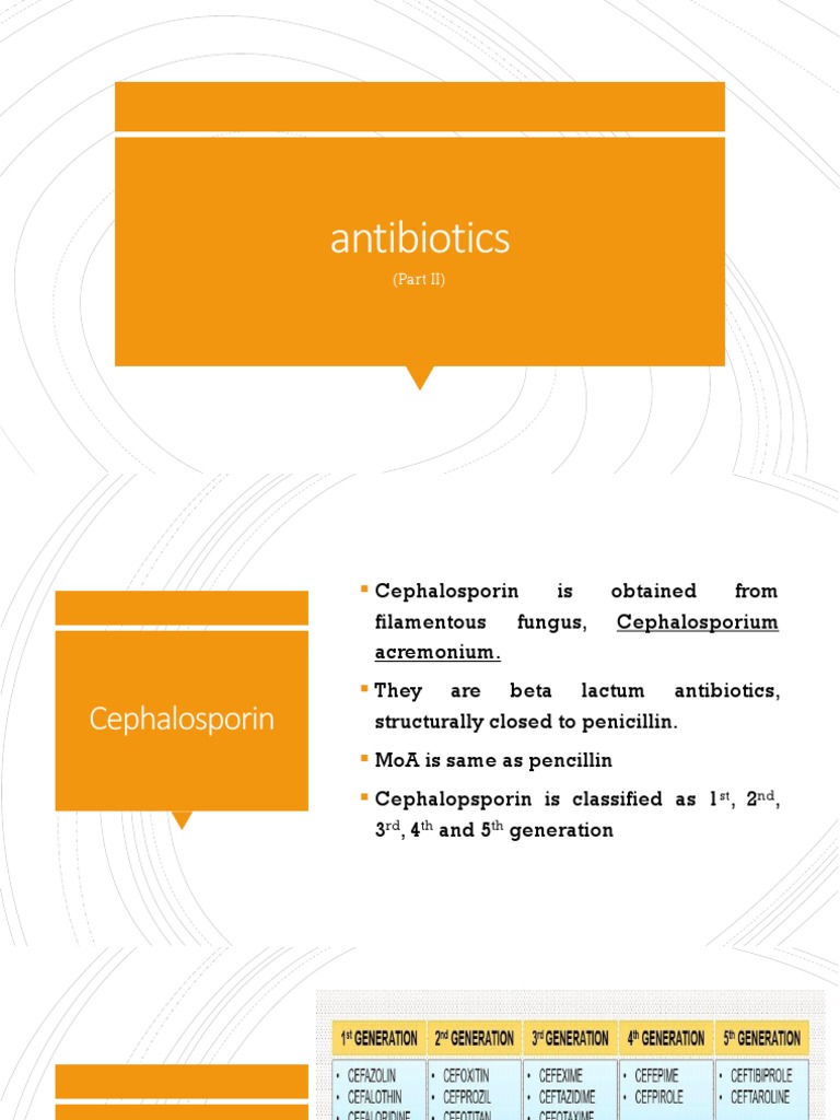 Antibiotic | PDF | Medicine | Medical Treatments