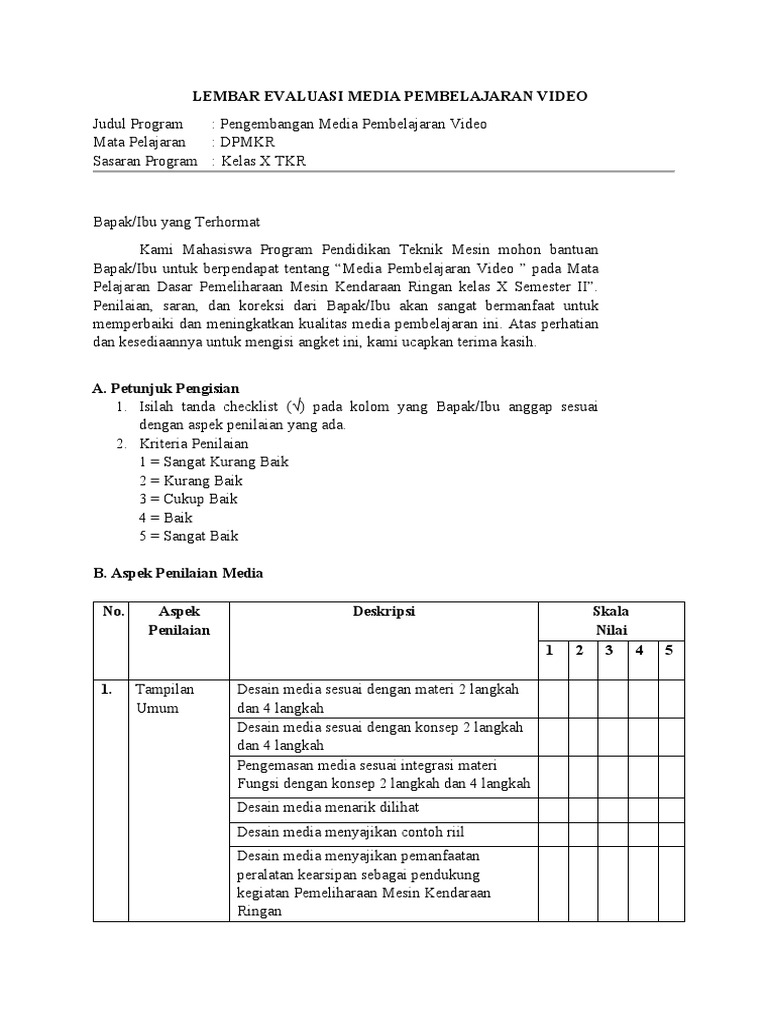 Validasi Media Video | PDF