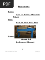 Filter Press Sizing Calculations. | PDF
