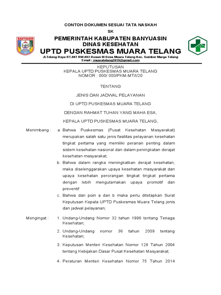 Contoh SK Dan Sop 2023 | PDF