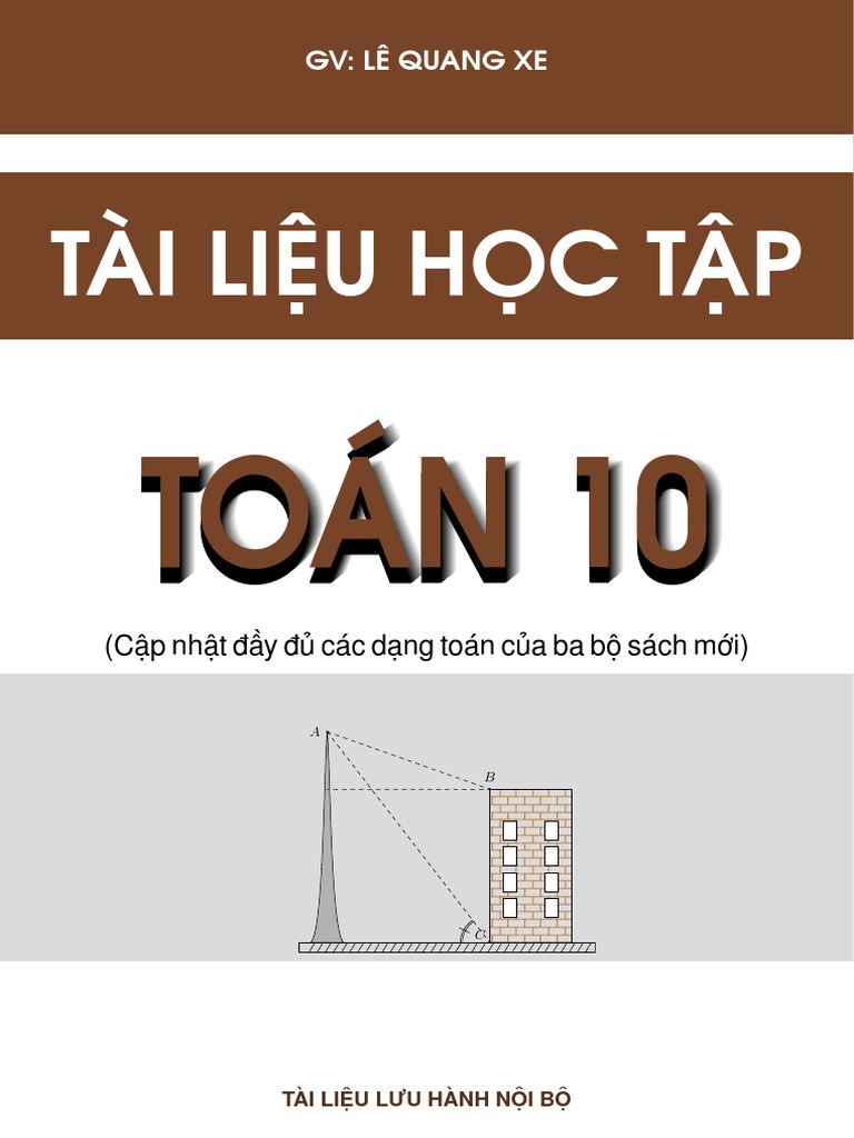 Tai Lieu Hoc Tap Toan 10 Chu de Menh de Va Tap Hop Le Quang Xe | PDF