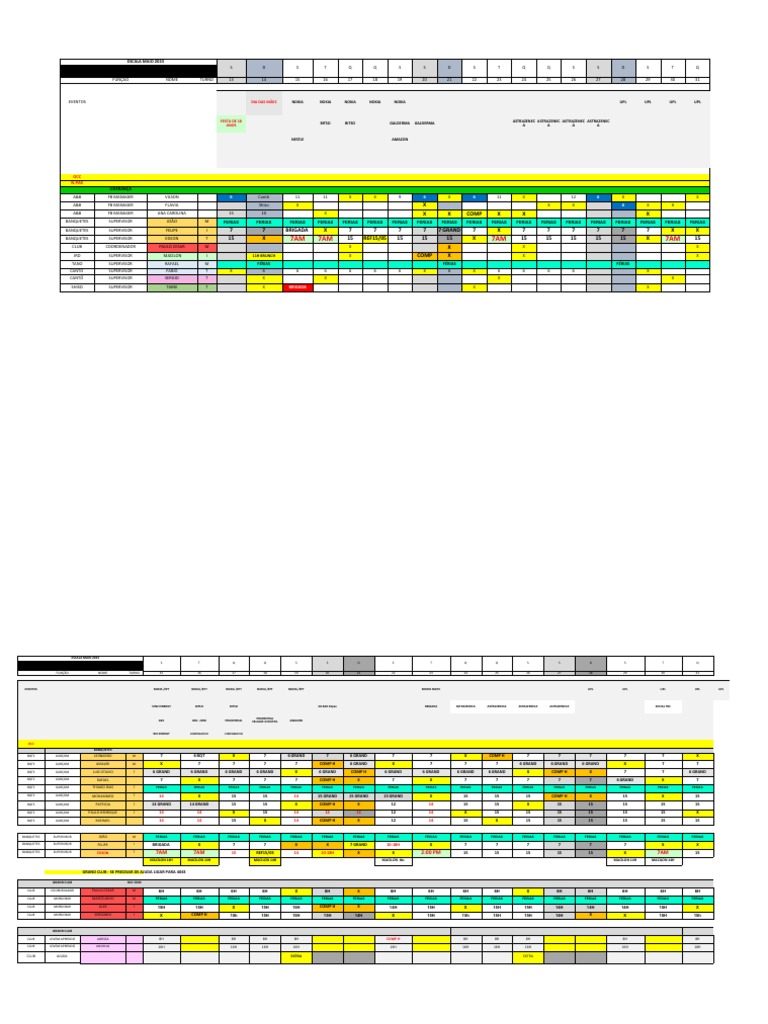 Escala Master Maio 2023 | PDF