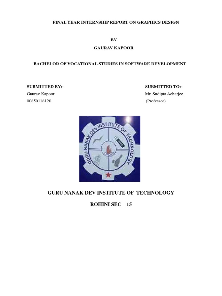 Gaurav Internship Report | PDF | Graphics | Web Design