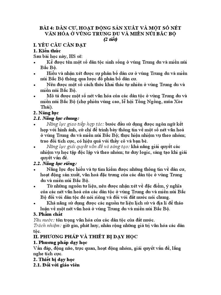 Giao An Lich Su Va Dia Li Lop 4 Canh Dieu | PDF