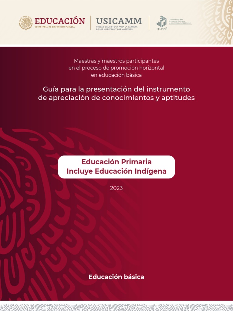 Guia PROHOR BAS PRIM | PDF | Educación primaria | Evaluación