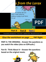 The Lorax Video Questions For Sustainable Architecture | PDF ...