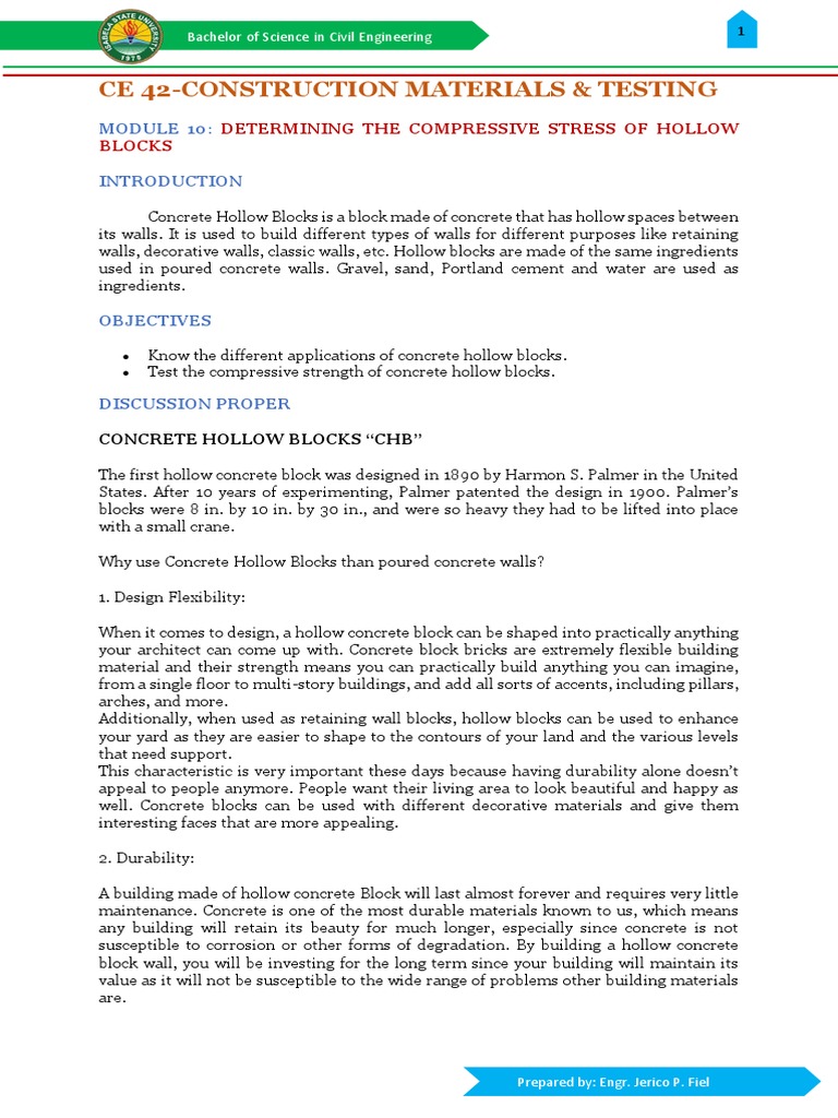 Module 10 CMT | PDF | Concrete | Building