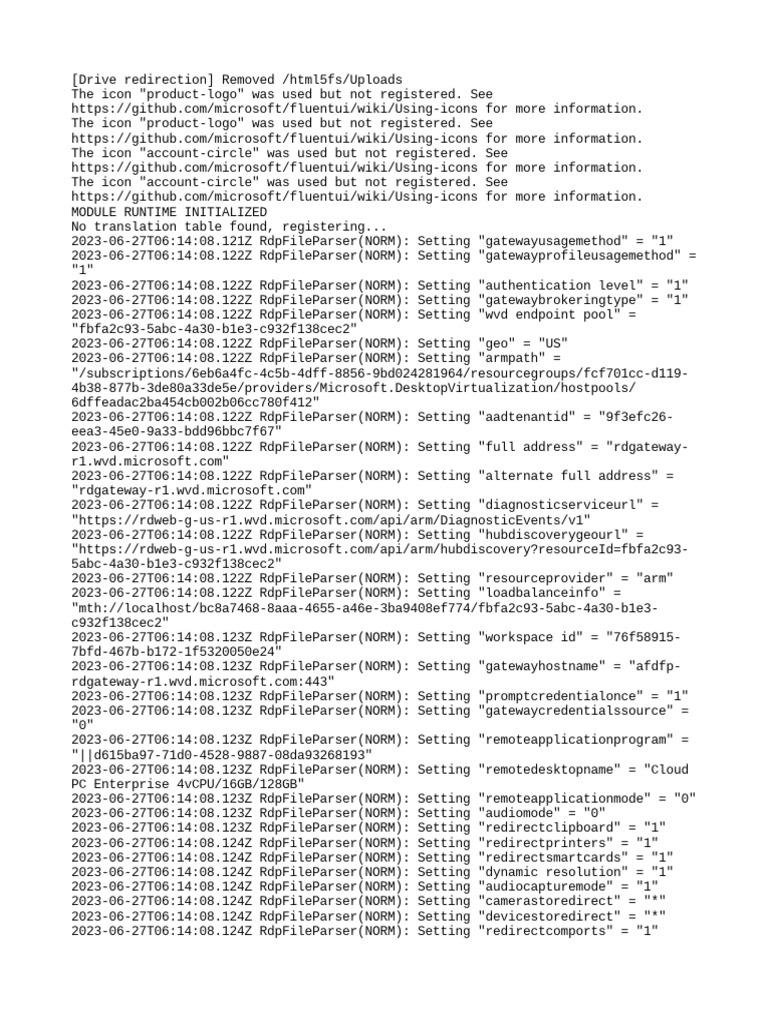 Windows 365 Web Client Logs | PDF | Transport Layer Security | Cyberspace