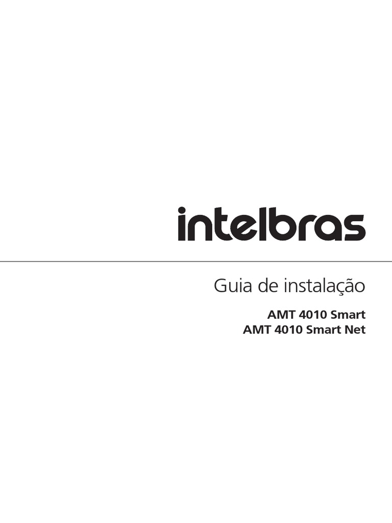Manual de Instalação AMT 4010 Smart | PDF | Sem fio | Sistema de Nomes ...