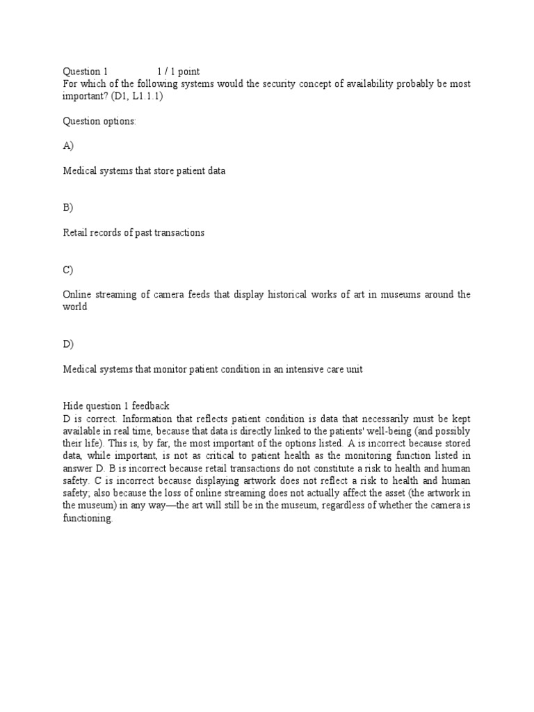 CC - Pre-Assessment Quiz-Answers | PDF | Computer Network | Cyberwarfare