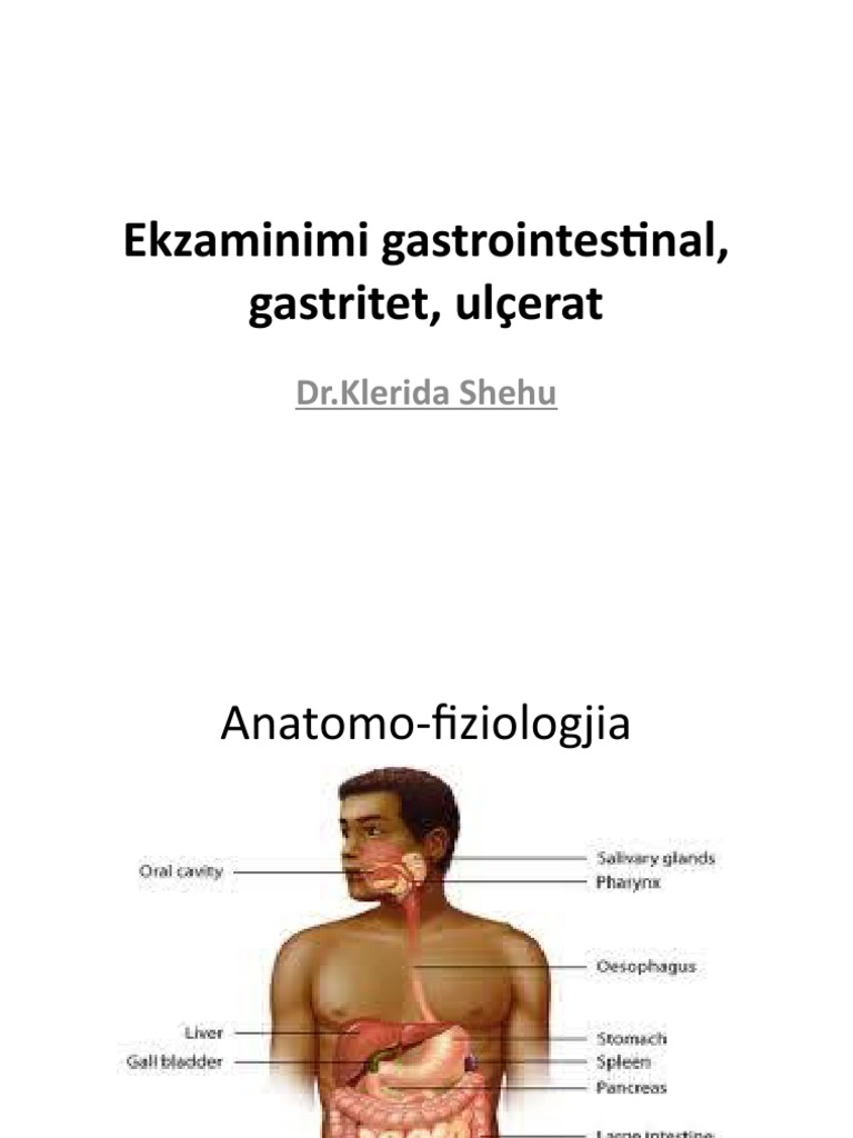 Ekzaminimi Gastrointestinal, Gastritet, Ulã Era | PDF