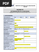 Informe de Necesidad de Contratación | PDF