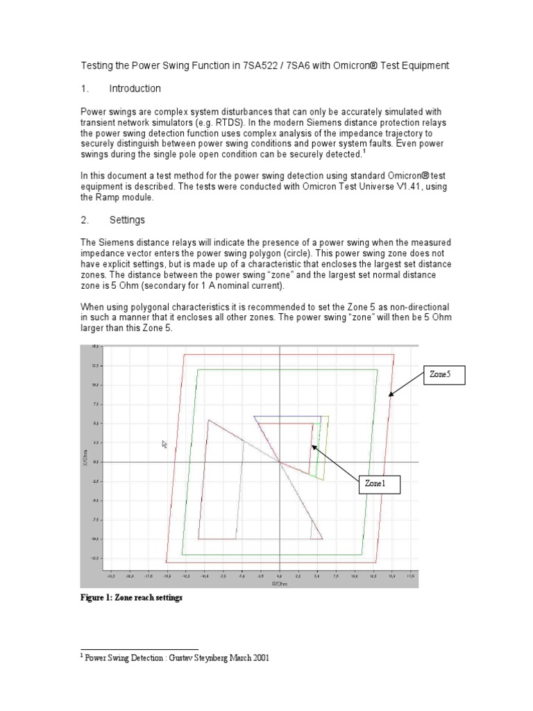 Testing Power Swing Block | PDF | Electrical Impedance | Simulation