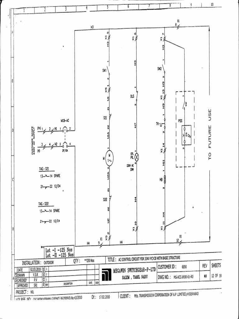 Megawin 33KV VCB | PDF