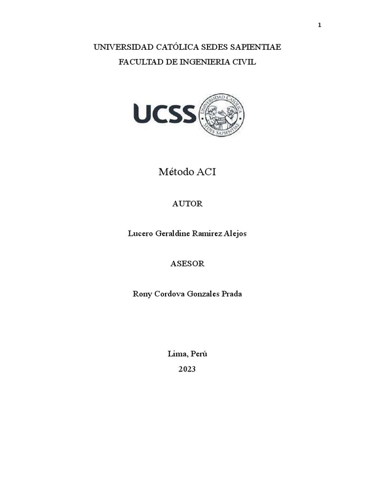 Metodo Del Aci | PDF