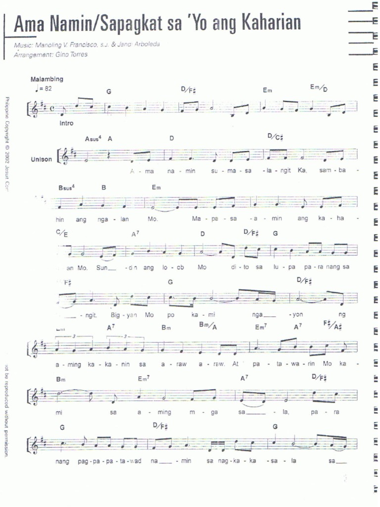 Ama Namin (TNB) | PDF