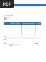 Formato Duca Excel | PDF | aduana | Relaciones internacionales