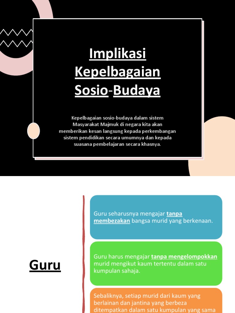 Implikasi Kepelbagaian Sosio-Budaya | PDF