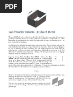 Sheet Metal Design in Solidworks | PDF | Sheet Metal | Extrusion