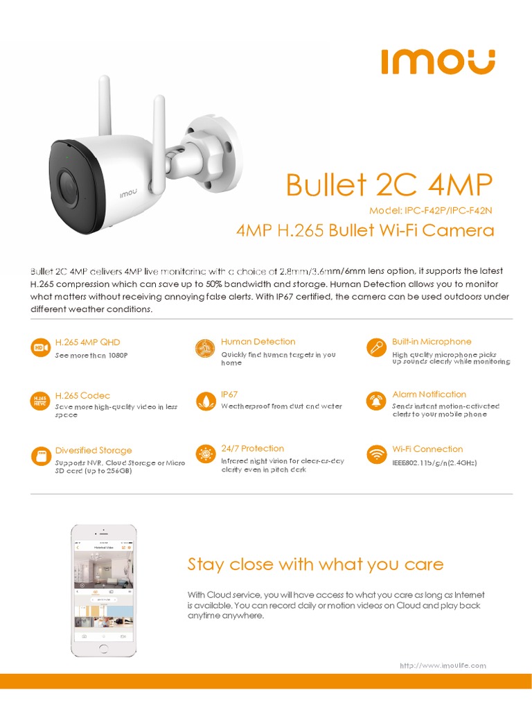 Manual Imou Bulet 2c | PDF | Wi Fi | Video