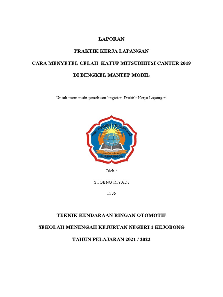 Menyetel Celah Katup Mitsubishi Canter | PDF