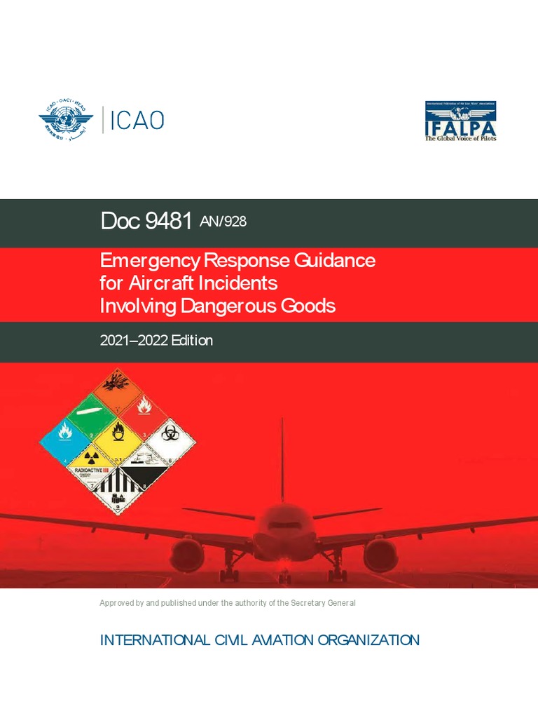 ICAO 9481 - Emergency Response Guidance DGR 2021-2022 | PDF | Civil ...