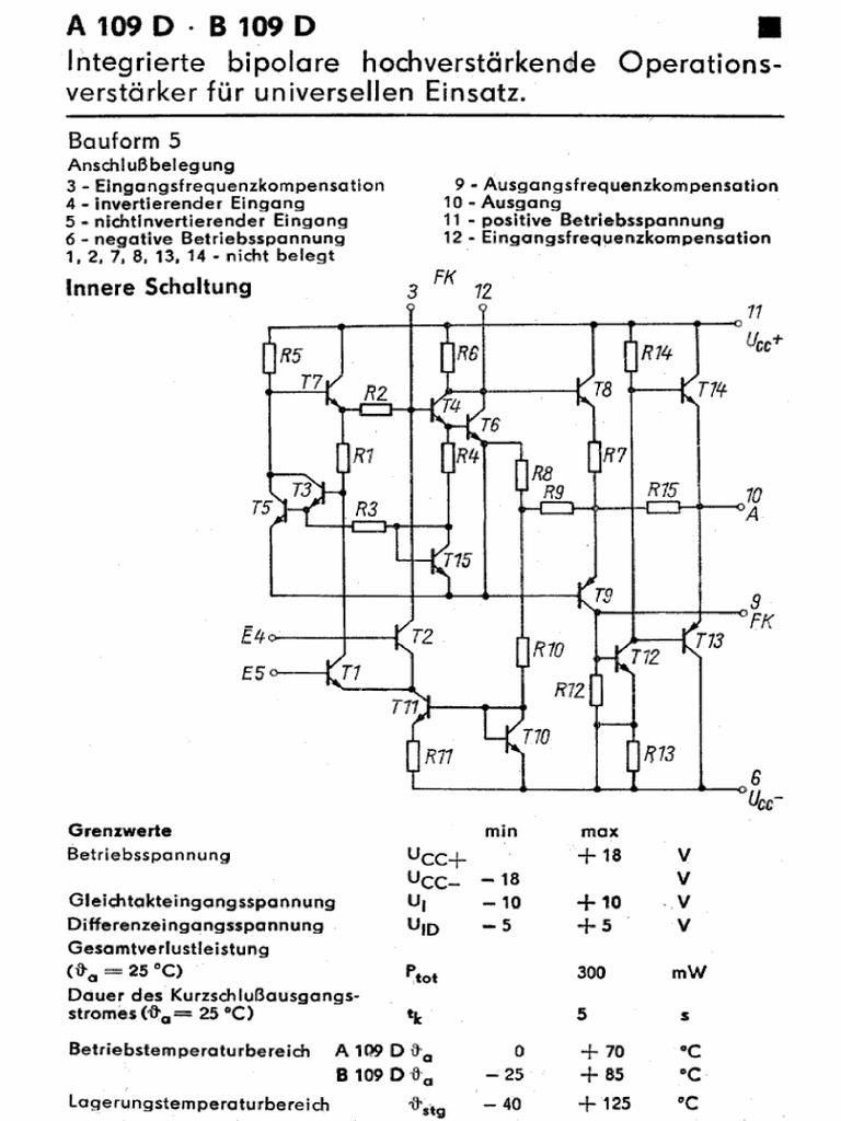 A109D, B109D (Ua709) | PDF