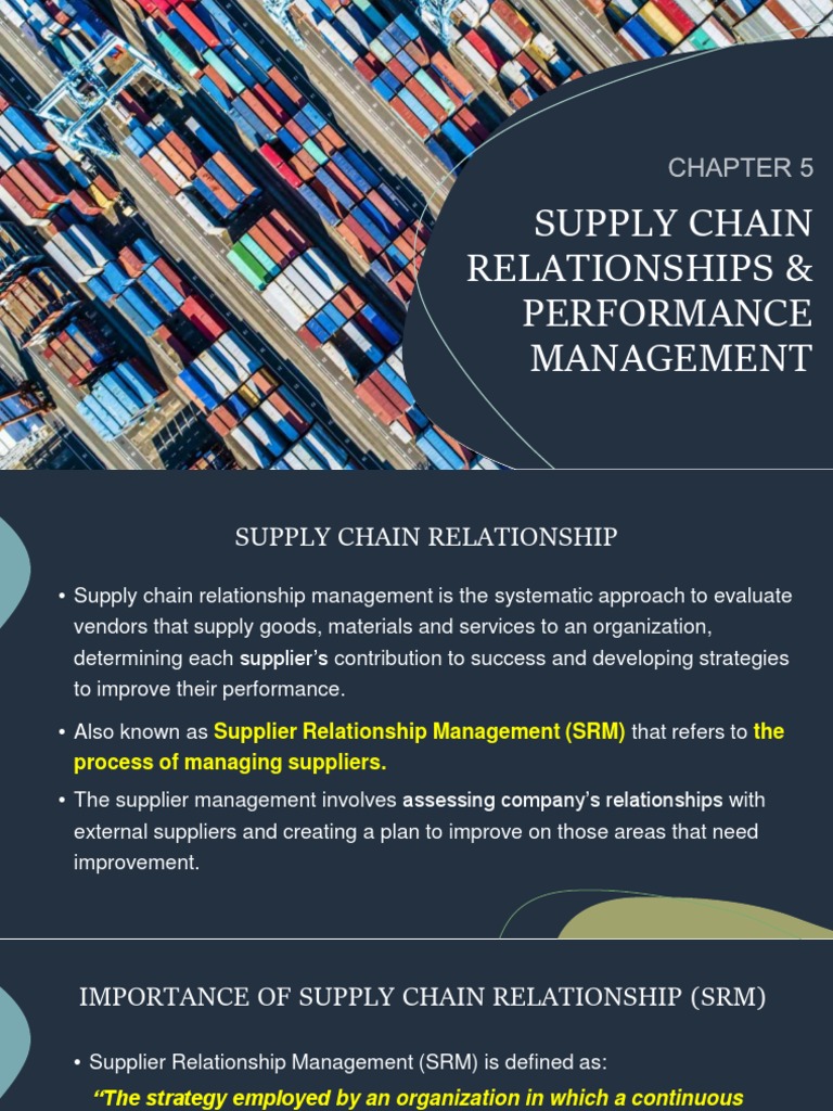 Chapter 5 Supply Chain Relationship MGMT | Download Free PDF | Supply ...