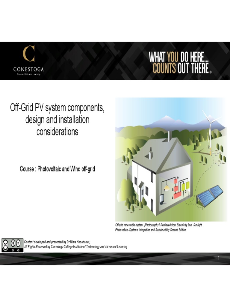W2-Off-Grid PV System Components, Design and Installation Considerations | PDF | Power Inverter ...