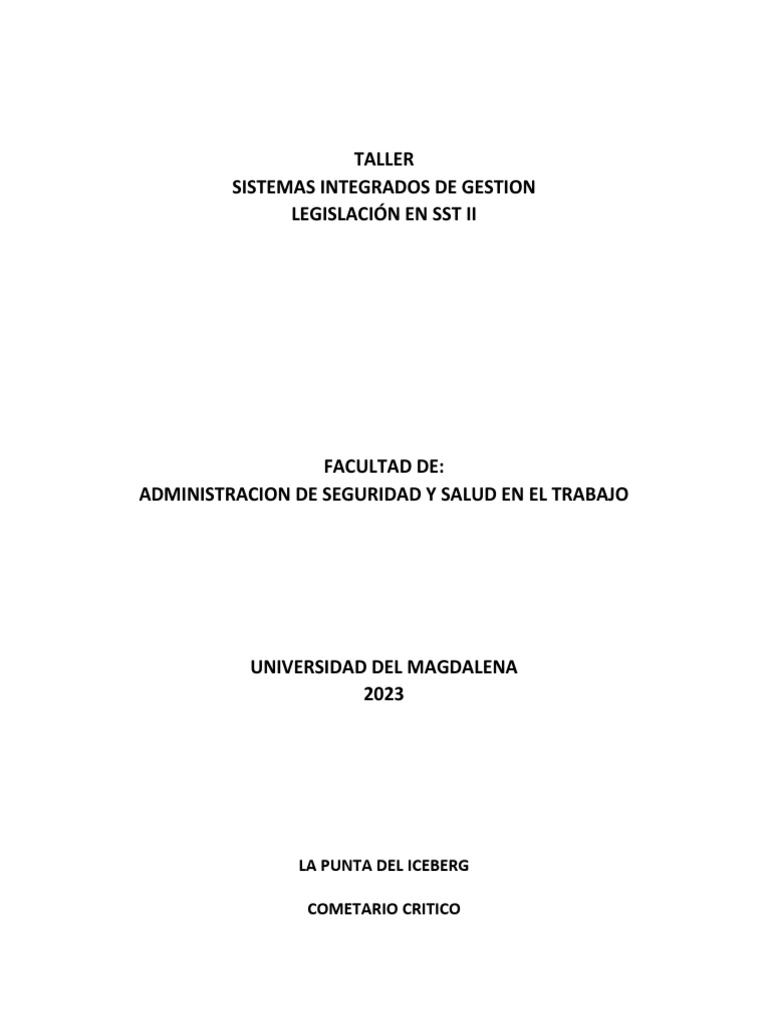 Trabajo Sistemas Integrados de Gestion | PDF | Business