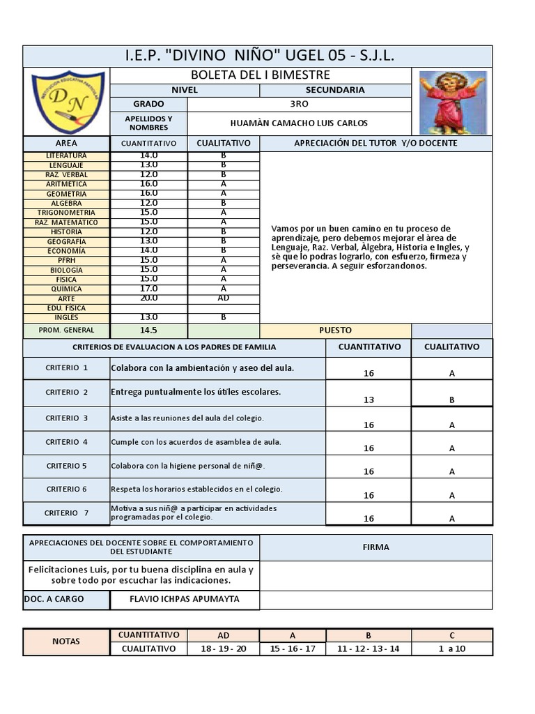 Huaman Camacho Luis Carlos | PDF | Salón de clases