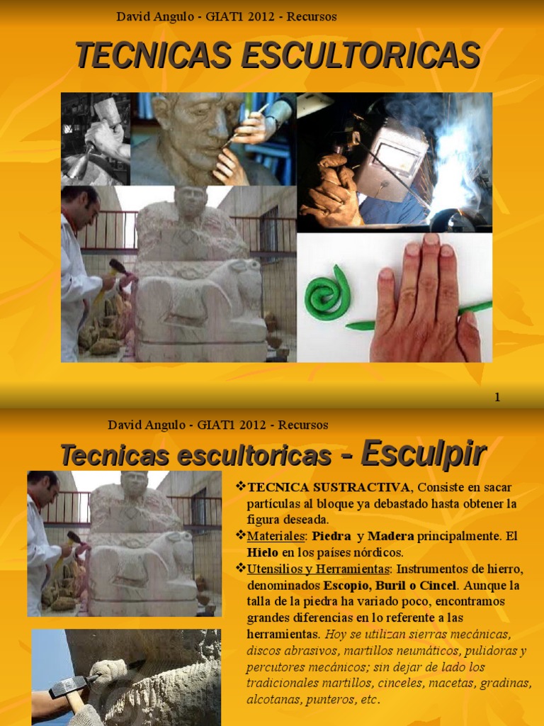 Tecnicas Escultoricas | PDF | Escultura | Herramientas Tecnicas Escultoricas | PDF | Escultura | Herramientas