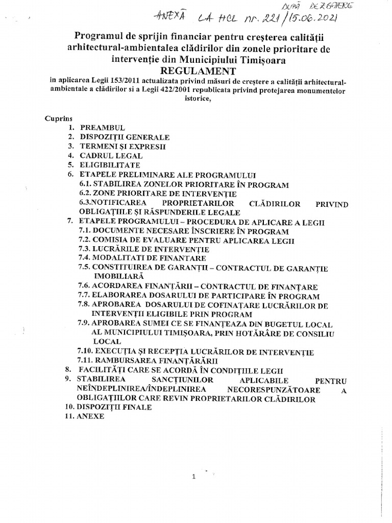 ANEXA Regulament | PDF