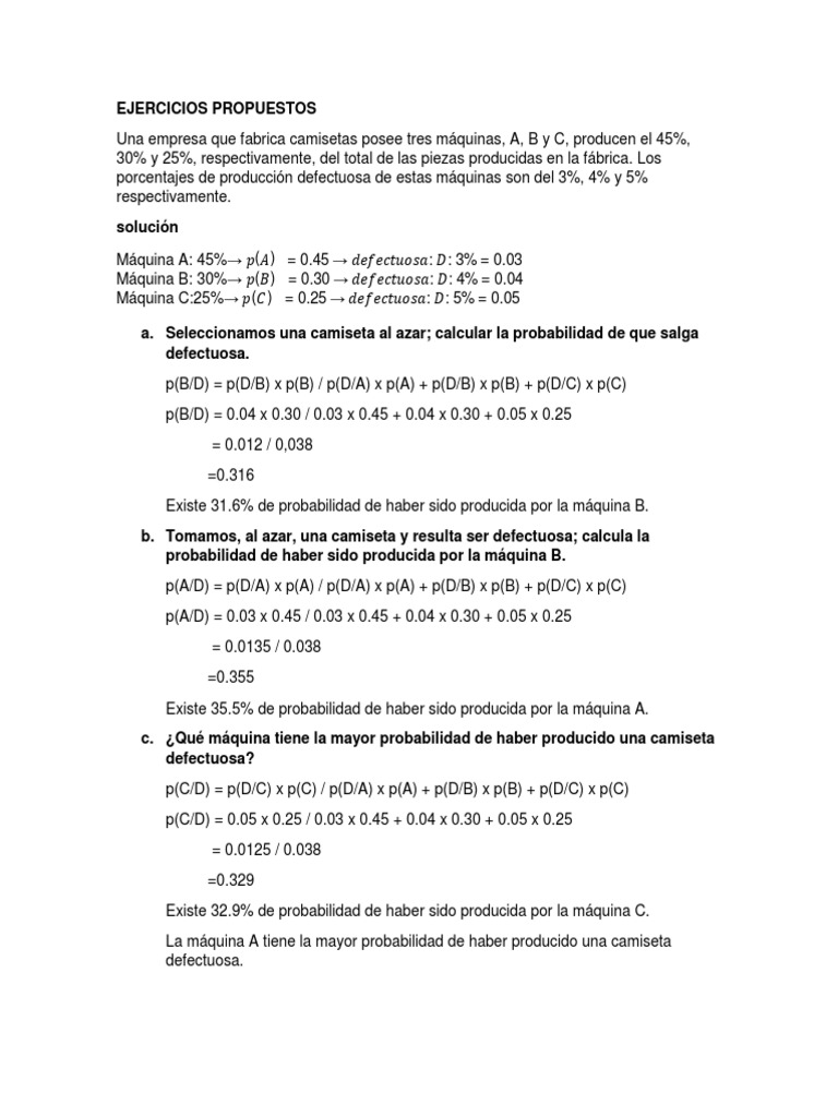 EJERCICIOS PROPUESTOS | PDF