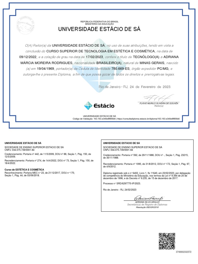 Diploma - RDVV | PDF