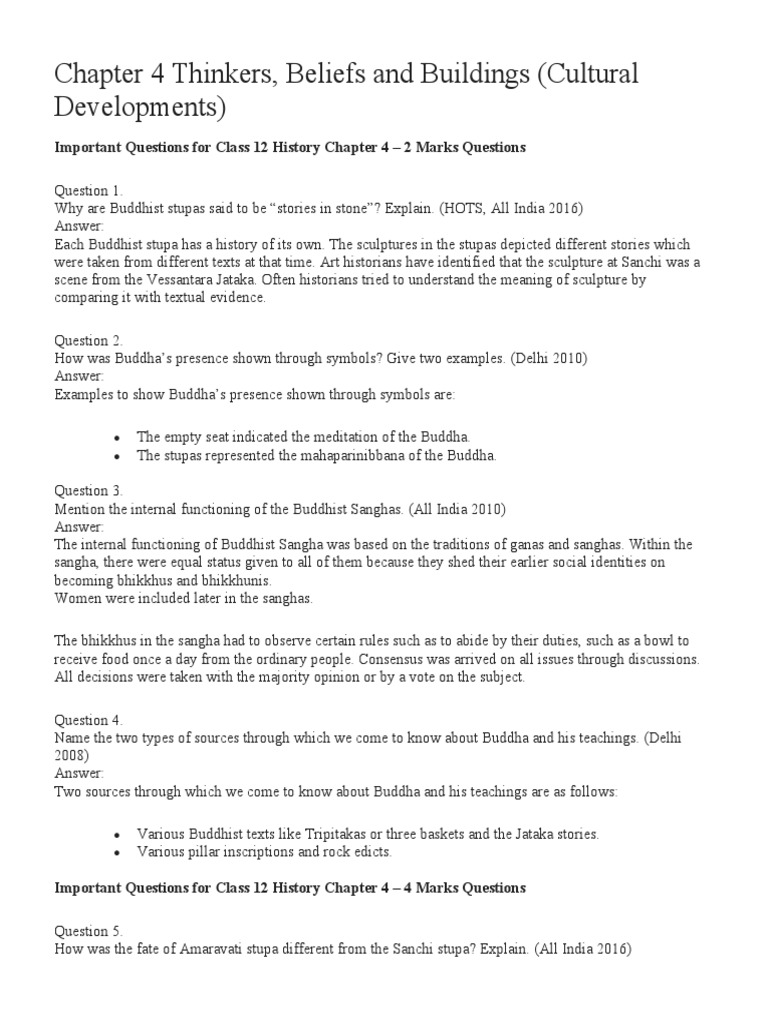 Chapter 4 Thinkers | PDF | Bhikkhu | Āstika